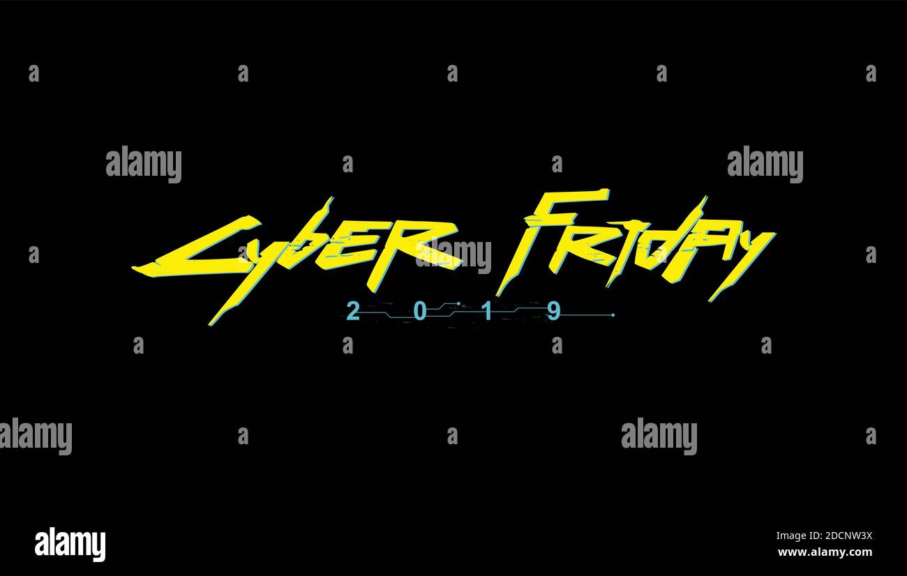 vector black Cyber friday banner layout design Stock Vector Image & Art ...