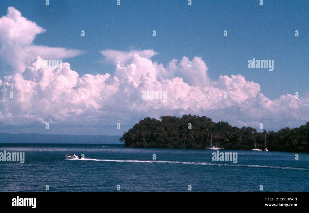 Samana Dominican Republic Speedboat of the Coast Stock Photo - Alamy