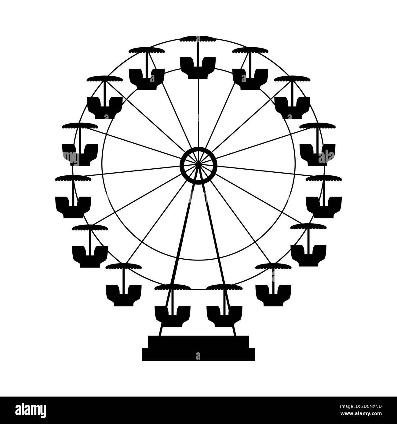 Fairground silhouette Cut Out Stock Images & Pictures - Alamy