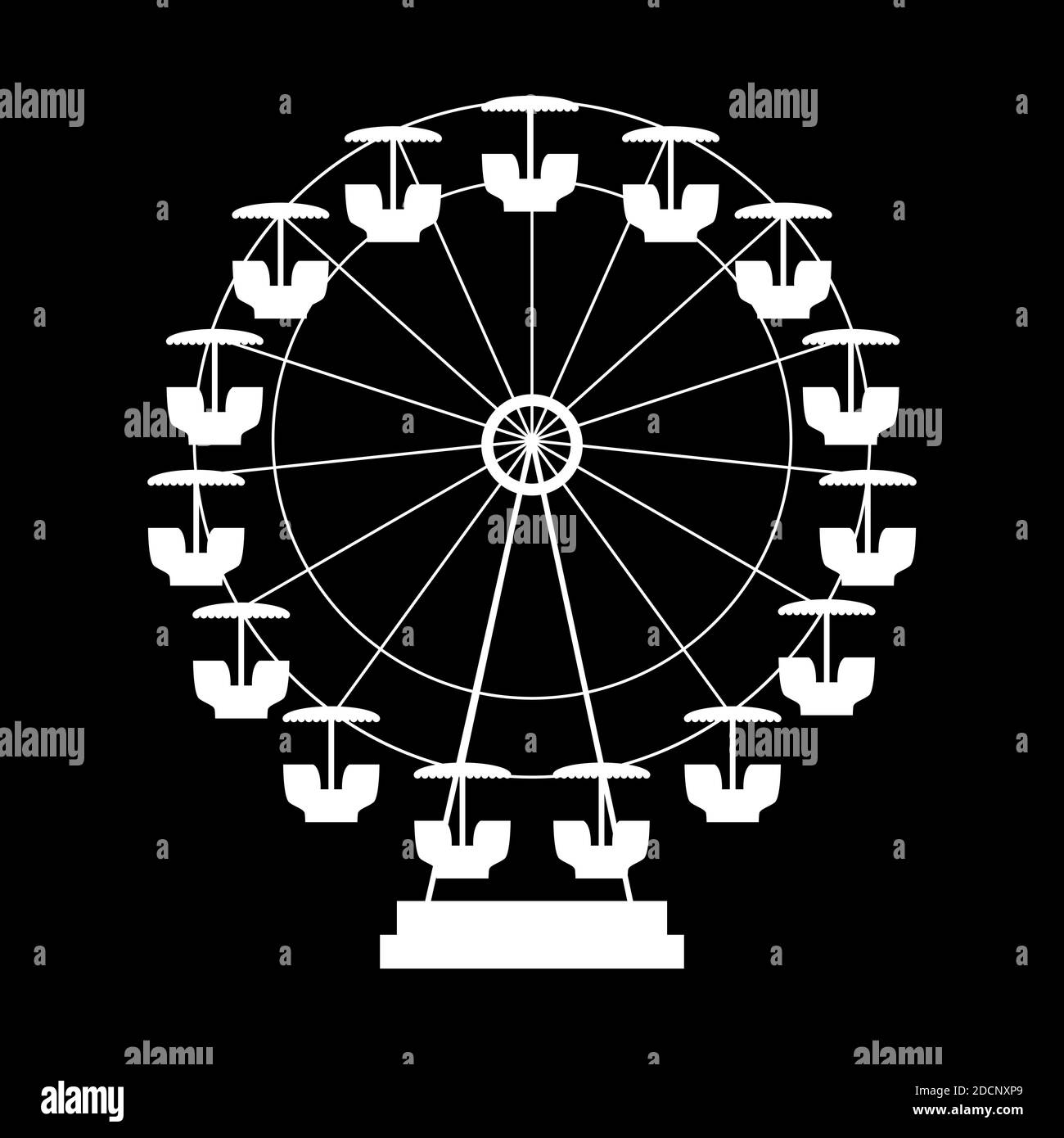 Fairground silhouette Black and White Stock Photos & Images - Alamy