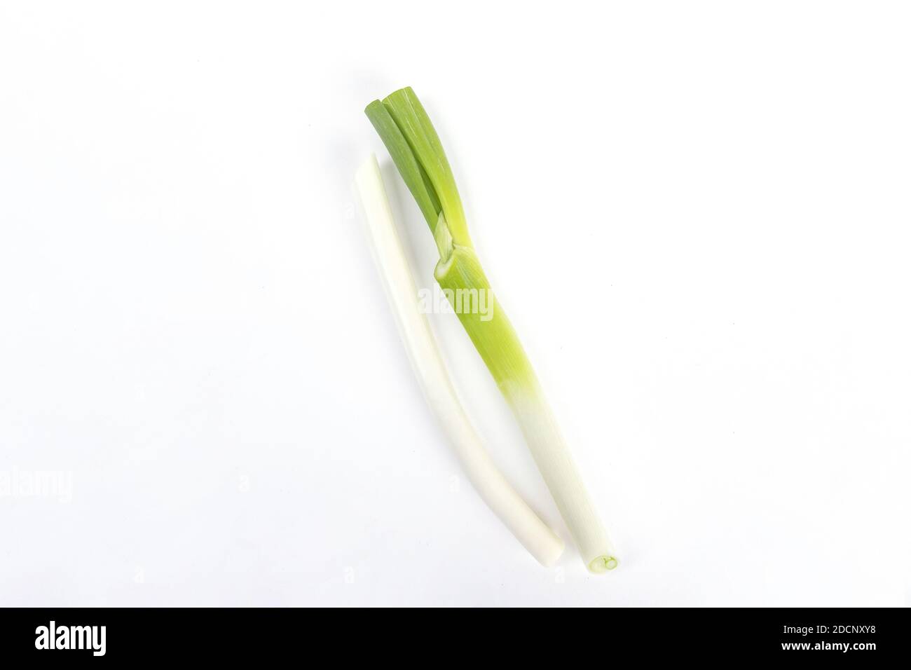 Fresh green onion isolated on a white background Stock Photo - Alamy