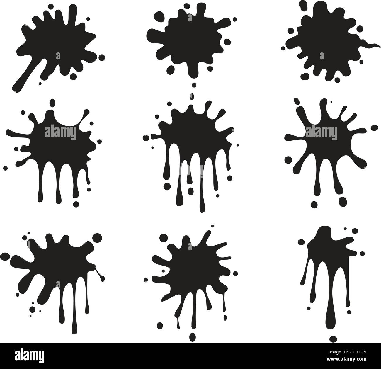 Set splash isolated. Vector icon Stock Vector Image & Art - Alamy