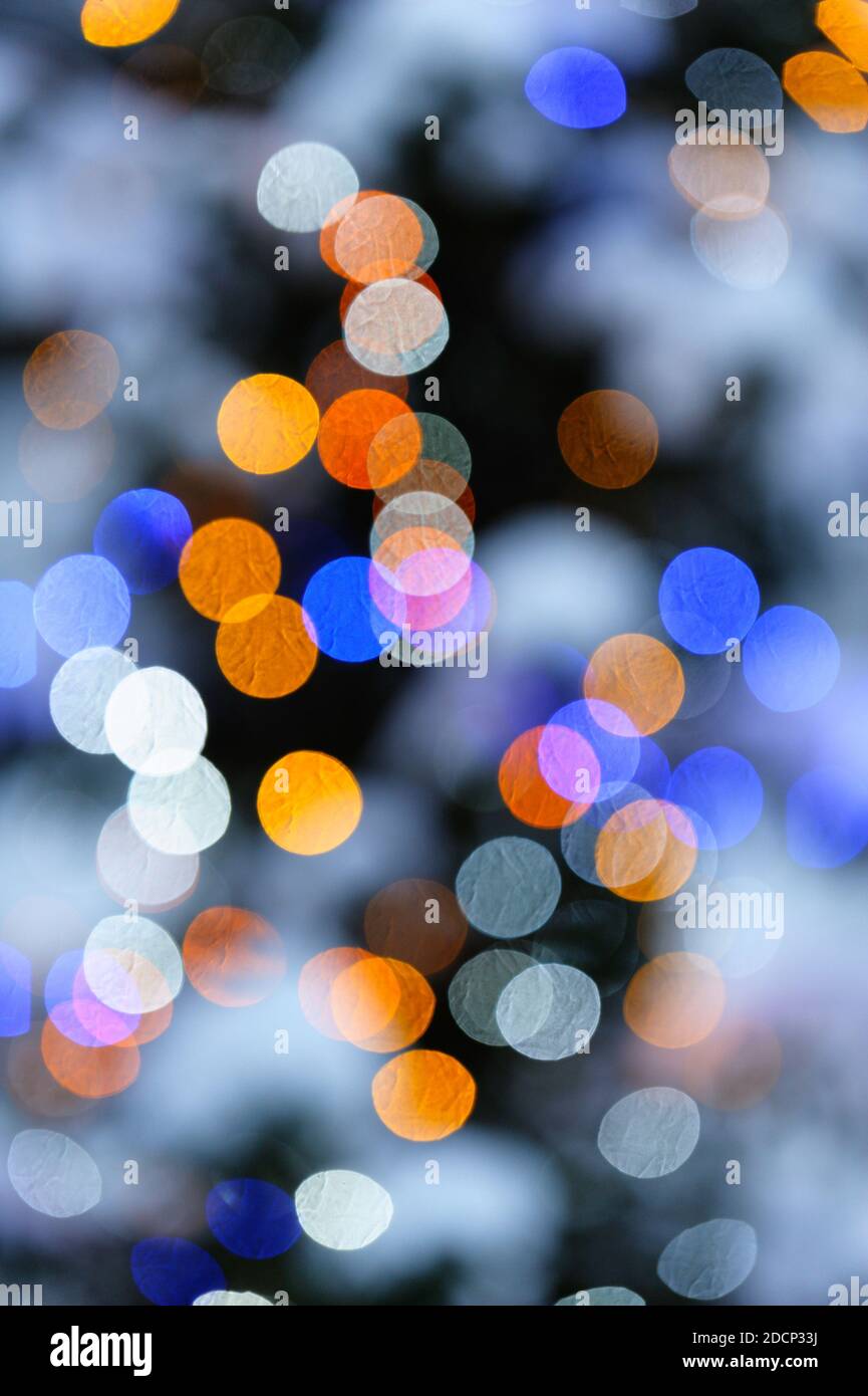 Christmas lights defocused Stock Photo - Alamy