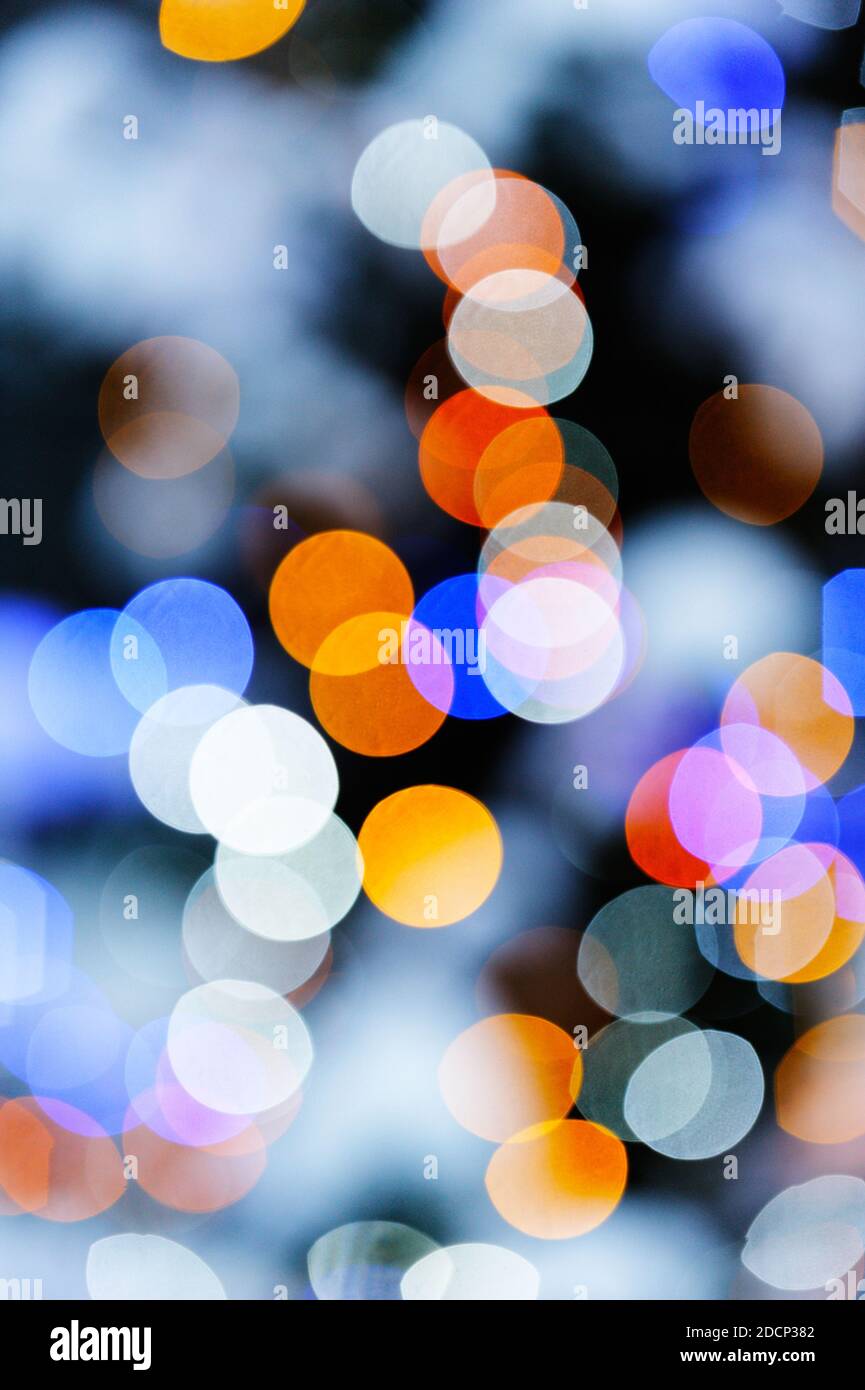 Christmas lights defocused Stock Photo - Alamy