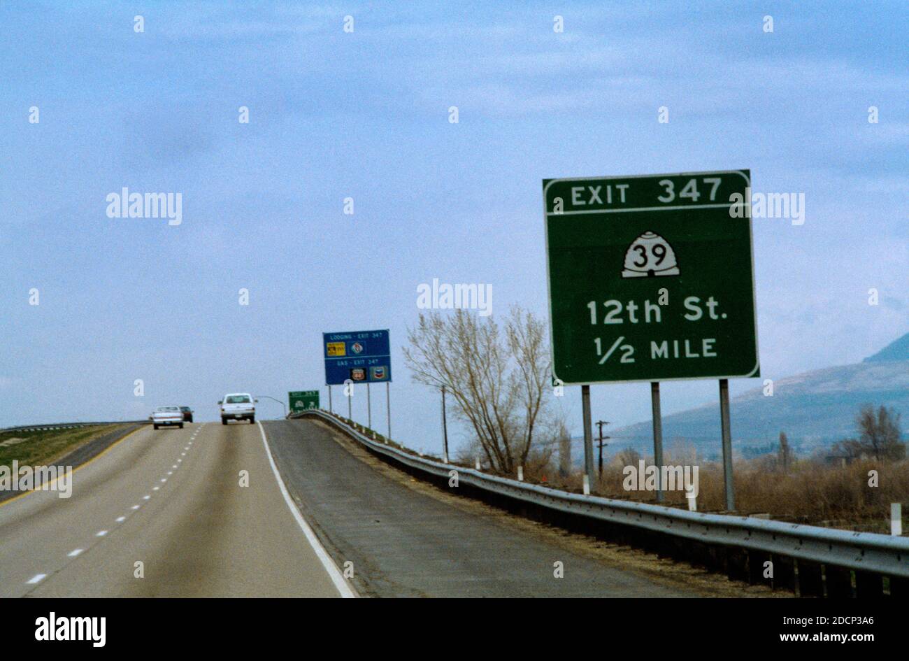 Salt Lake City Utah USA Freeway Green Overhead Direction Signs Stock ...