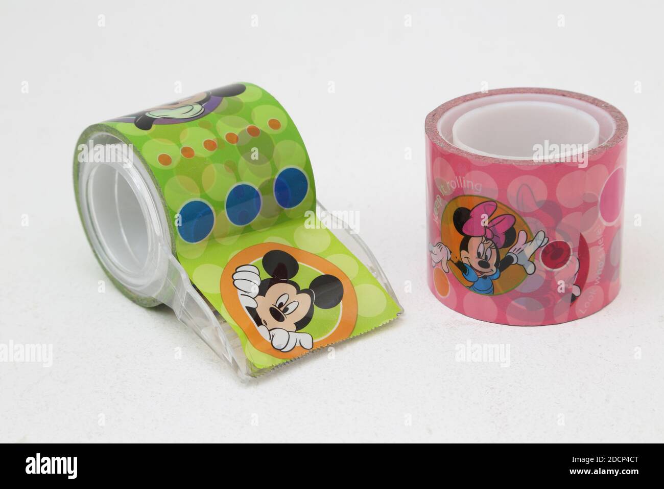 Disney's Mickey and minnie Mouse Tape and Tape Dispenser Stock Photo ...