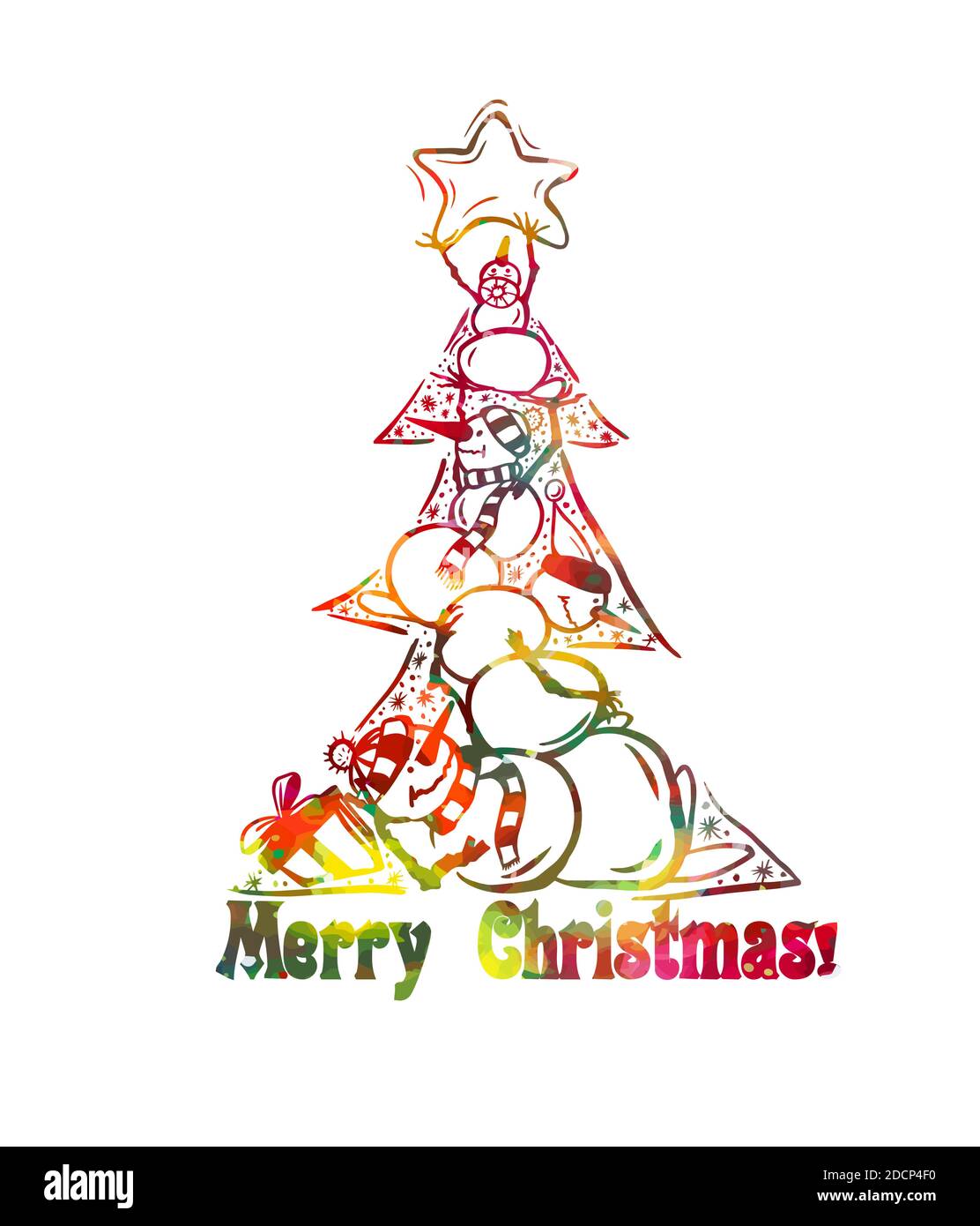 Merry Christmas card Stock Vector Image & Art - Alamy