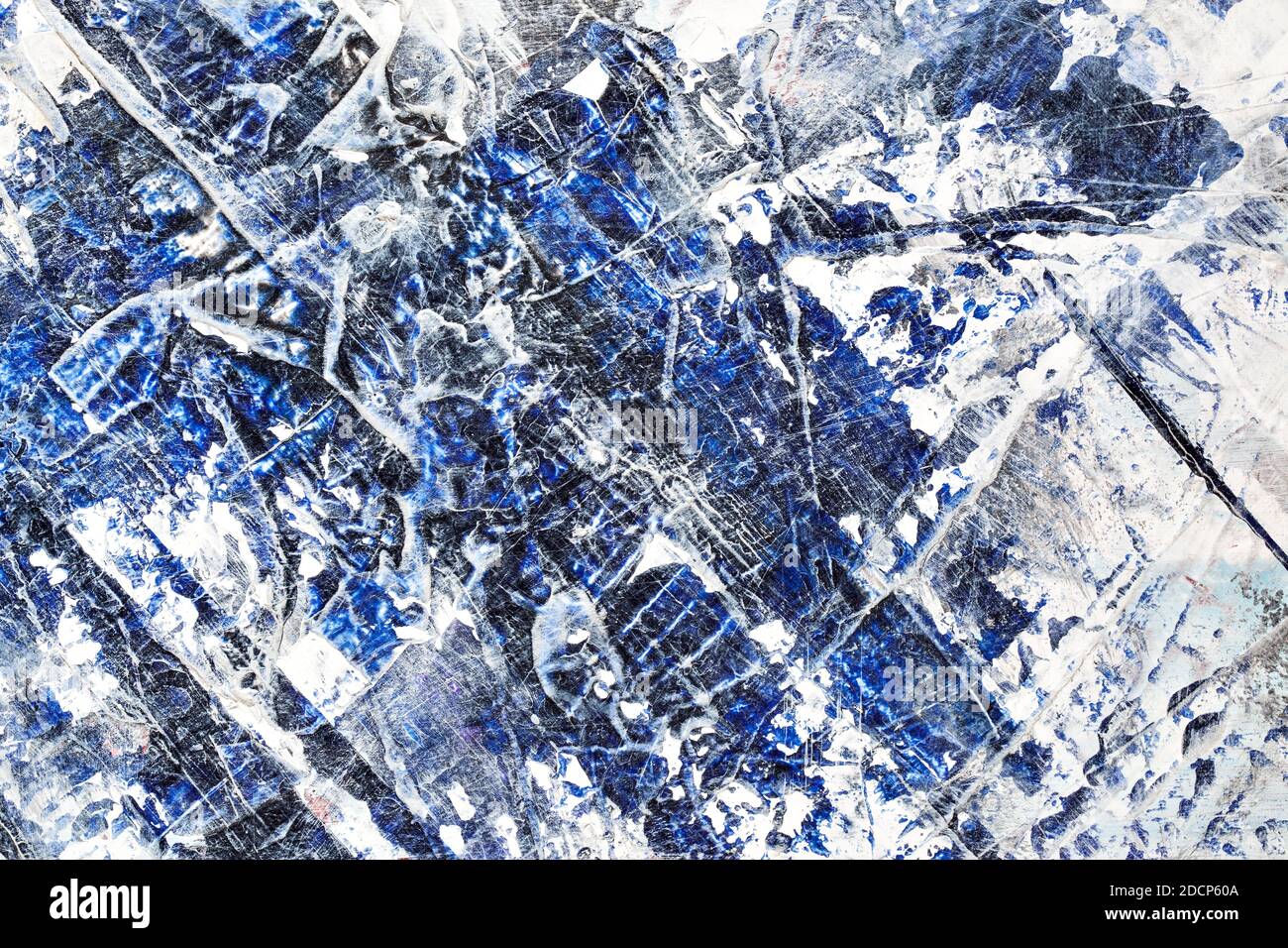 Expressive blue abstract background. Hand drawn texture by paint like ...