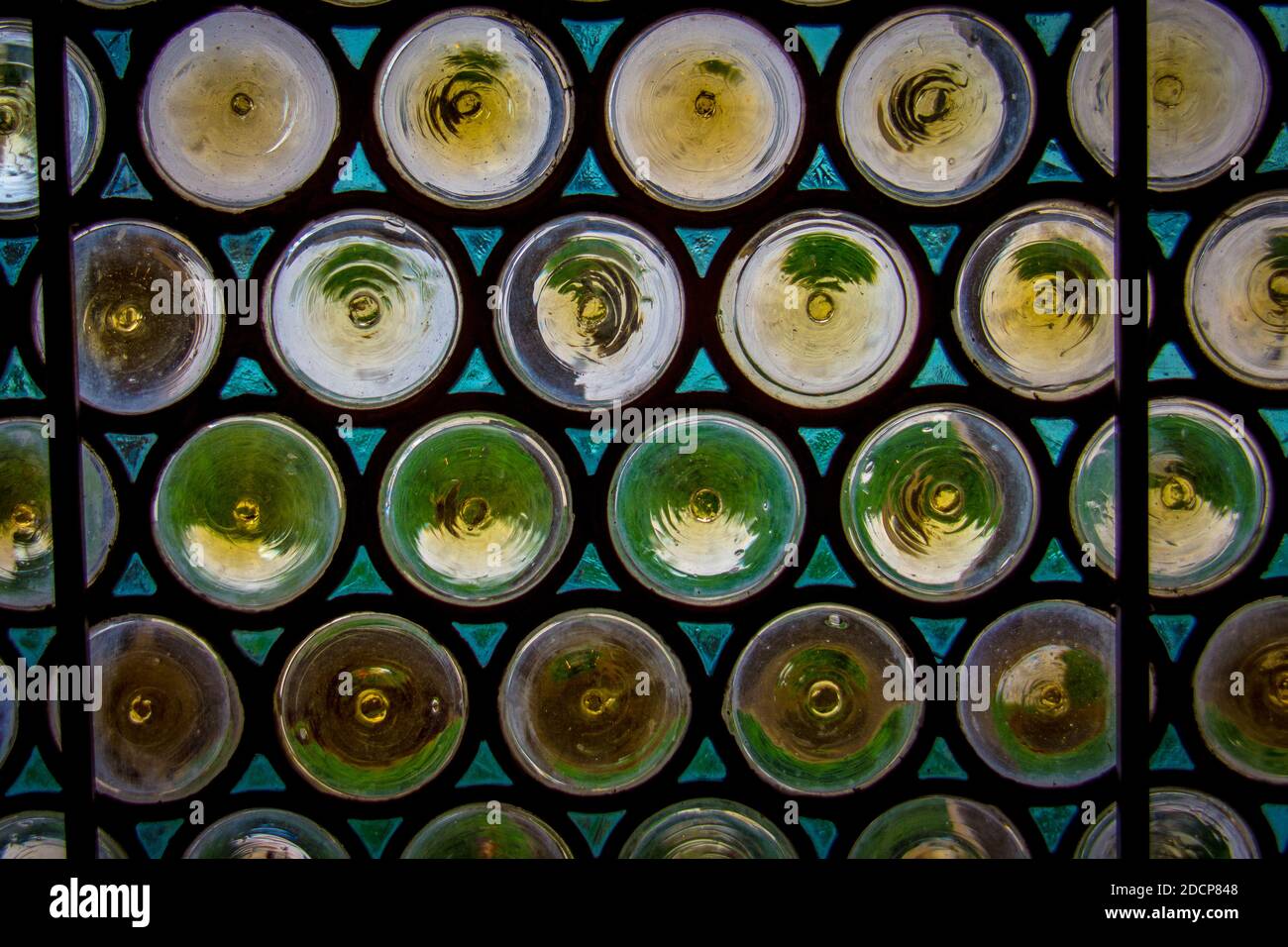 Stained glass window in Pilgrimage Church of the Assumption of Maria ...