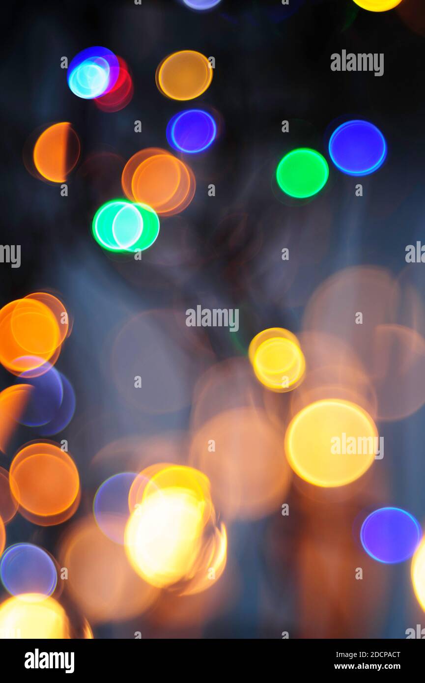 Christmas lights defocused Stock Photo - Alamy