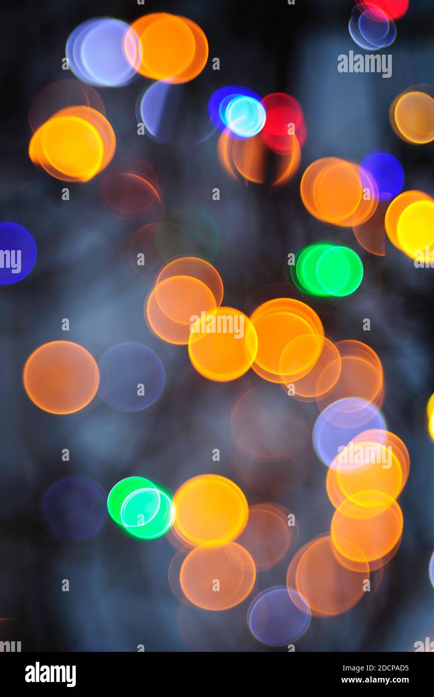 Christmas lights defocused Stock Photo - Alamy