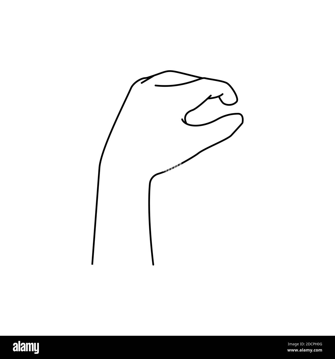 Fingers outline Stock Vector Images - Alamy