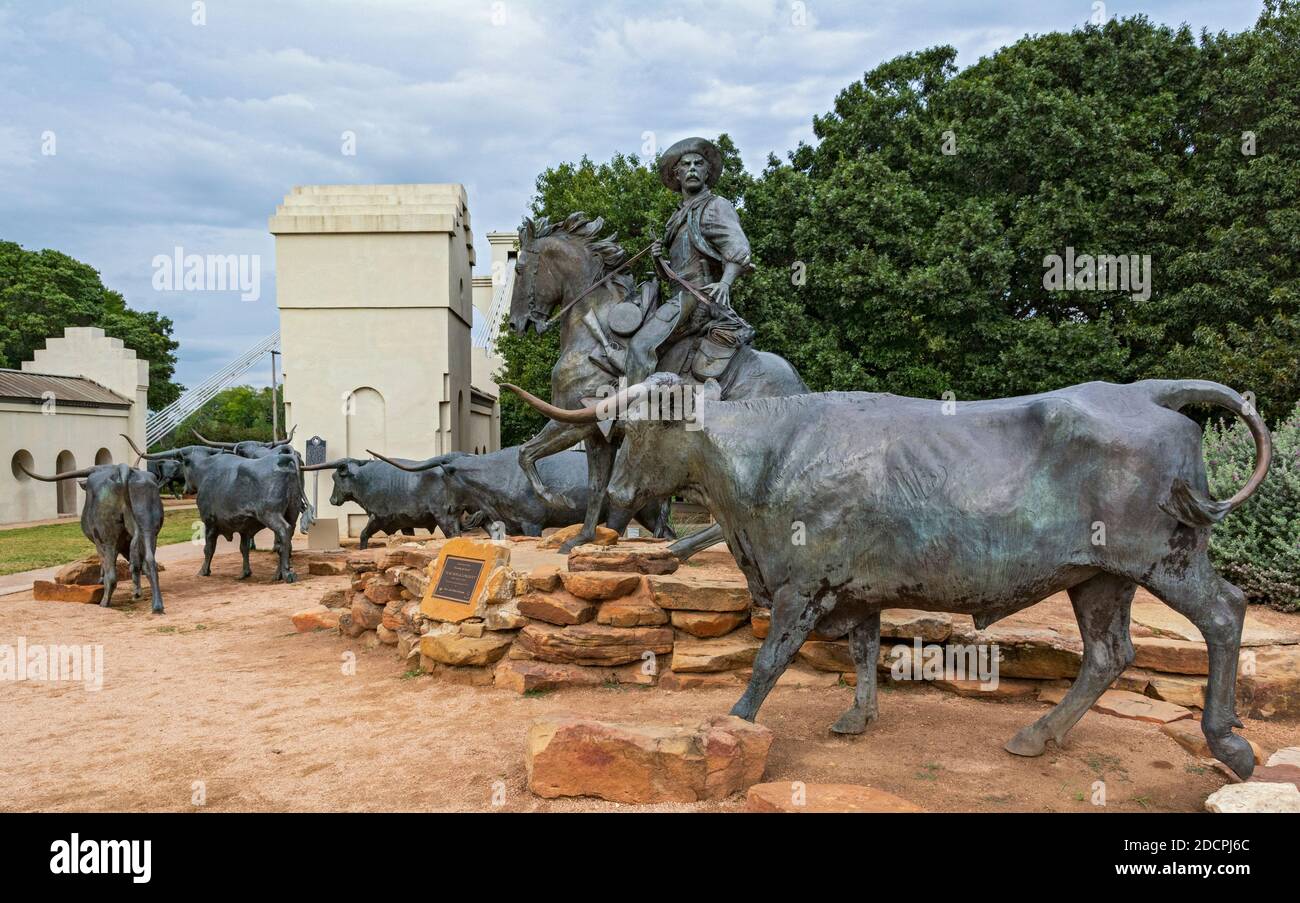 Texas, Waco, Riverwalk, Indian Spring Park, "Branding the Brazos ...