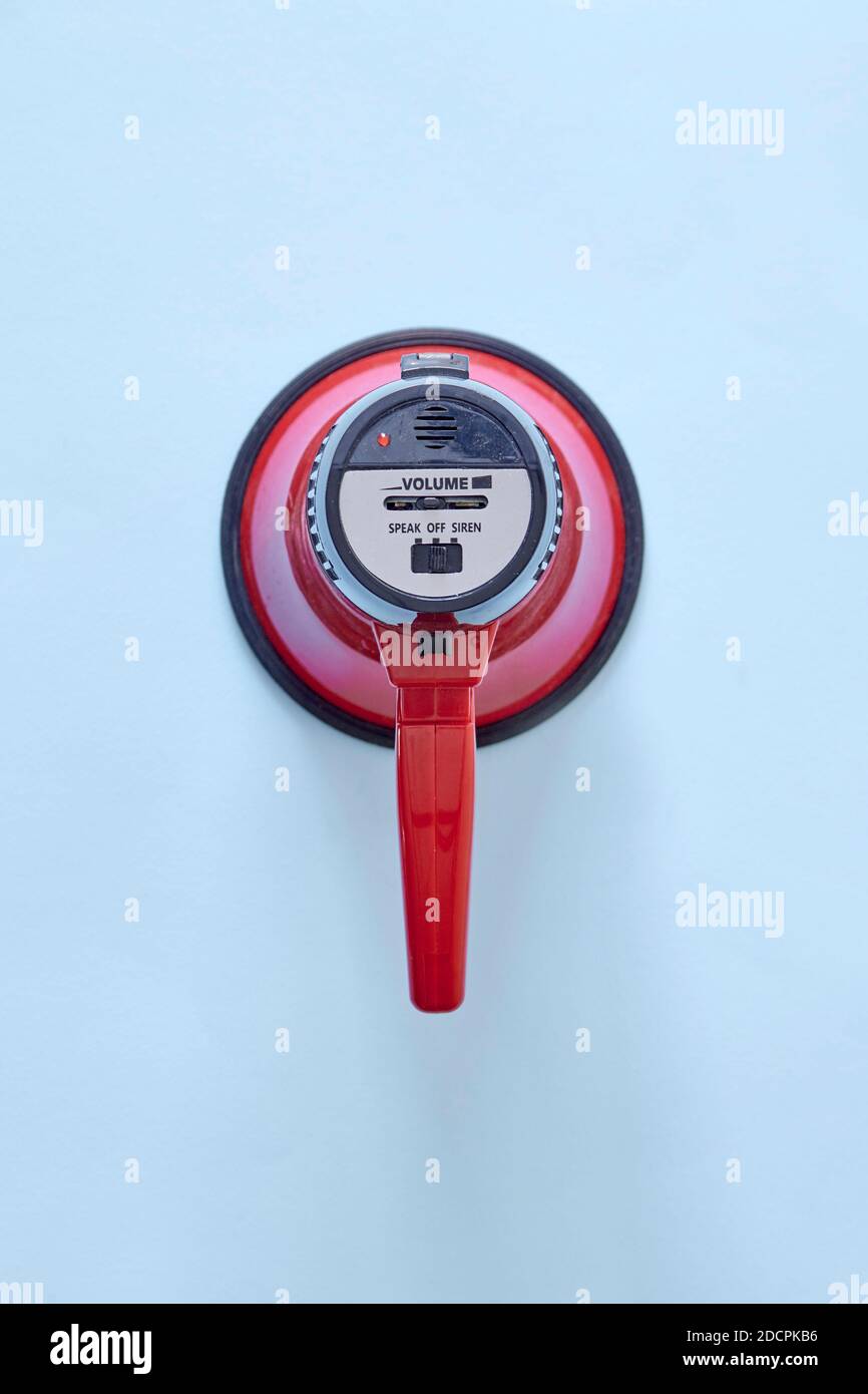 A studio photo of a red mega phone Stock Photo - Alamy