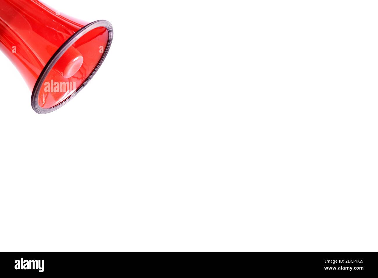 A studio photo of a red mega phone Stock Photo - Alamy