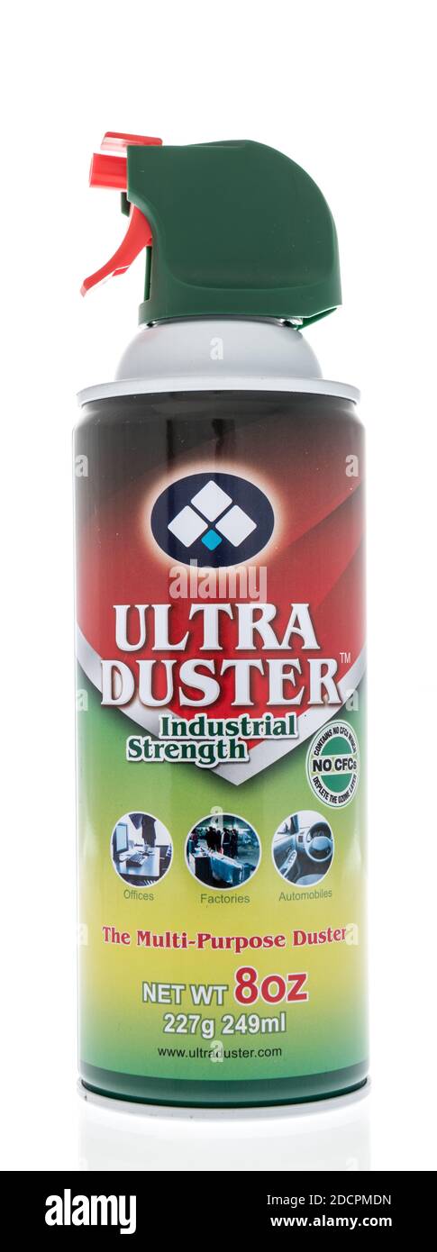 Winneconne, WI -9 November 2020: A package of ultra duster can air on ...