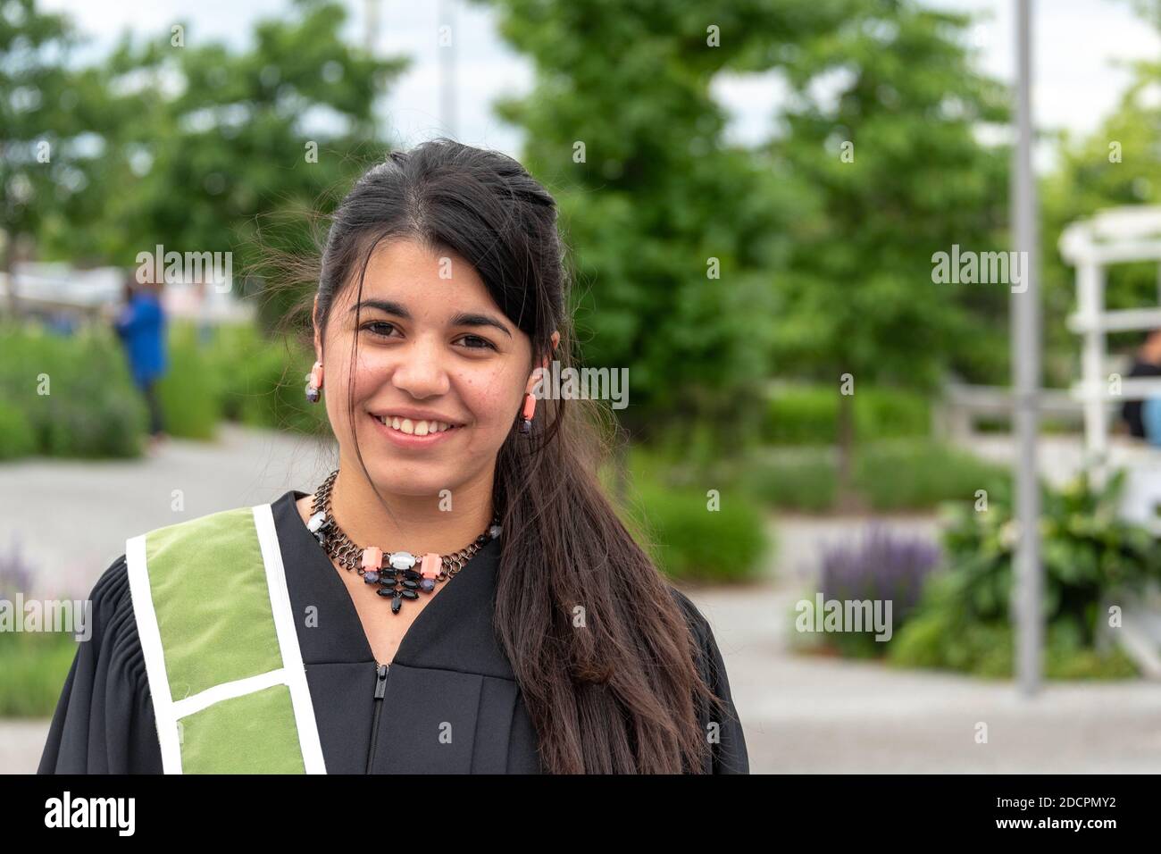 Toronto, Canada, graduation at Centennial College. Real life scene ...