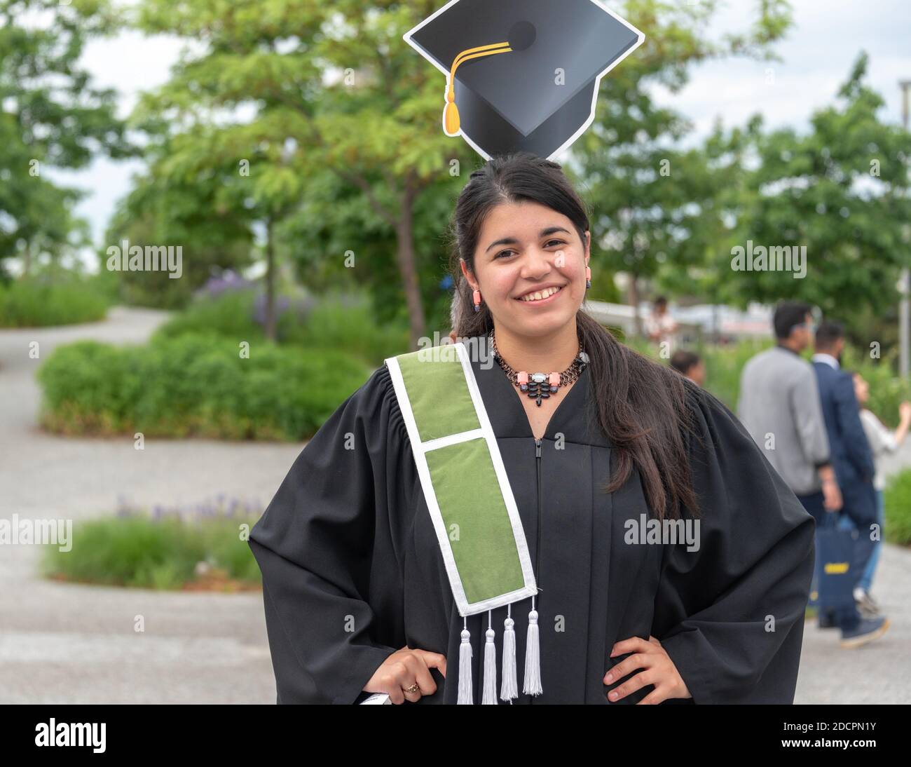 Toronto, Canada, graduation at Centennial College. Real life scene ...