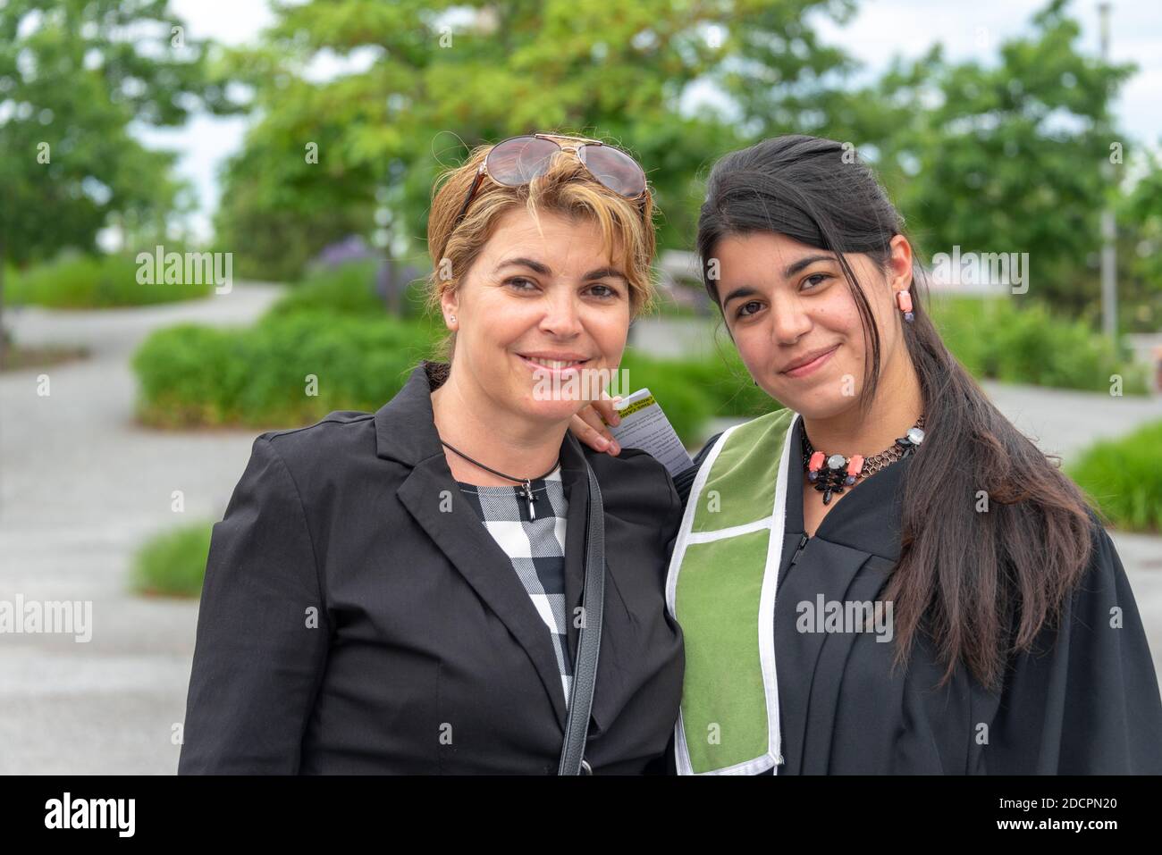 Toronto, Canada, graduation at Centennial College. Real life scene ...