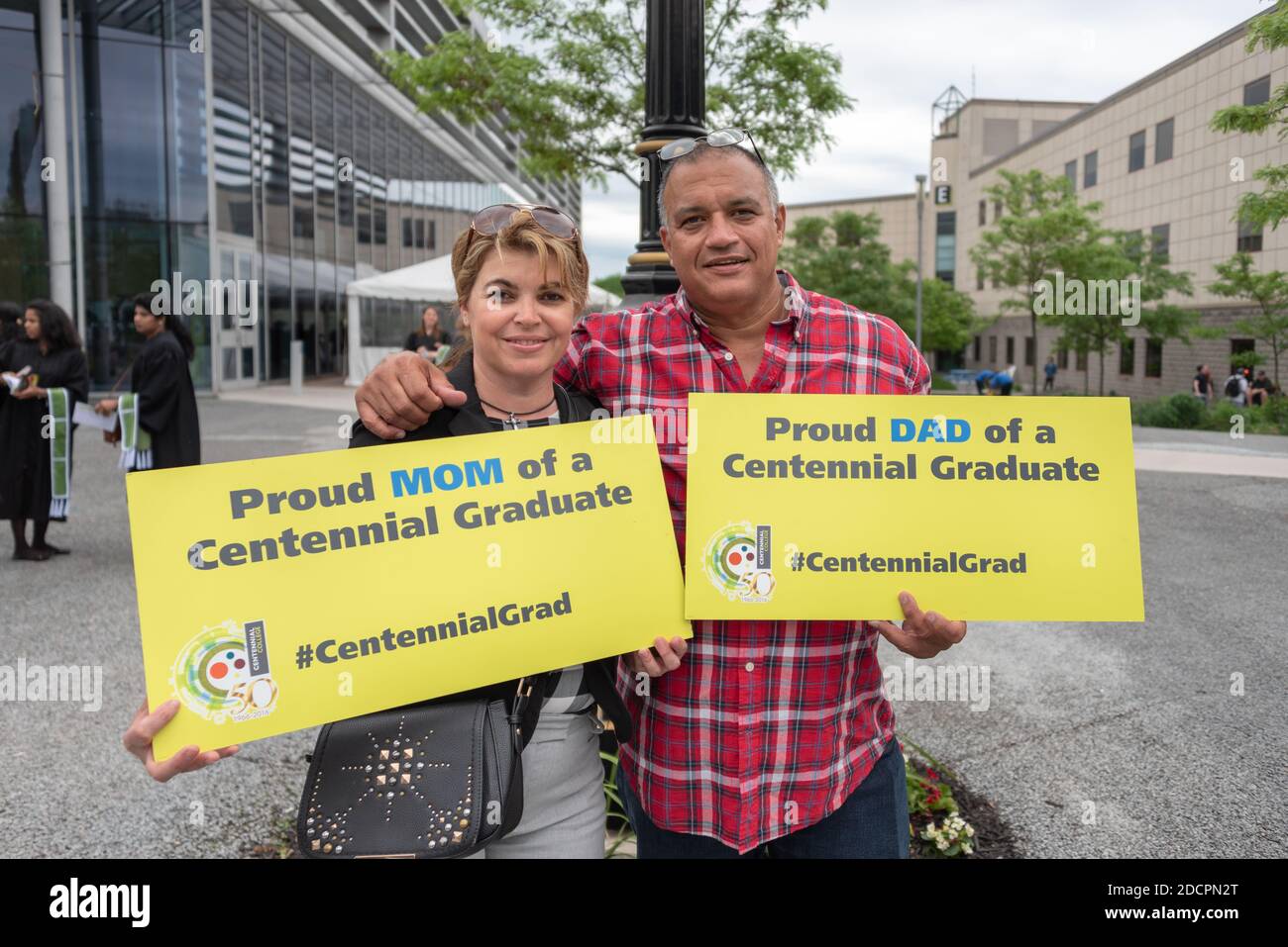 Toronto, Canada, graduation at Centennial College. Real life scene ...