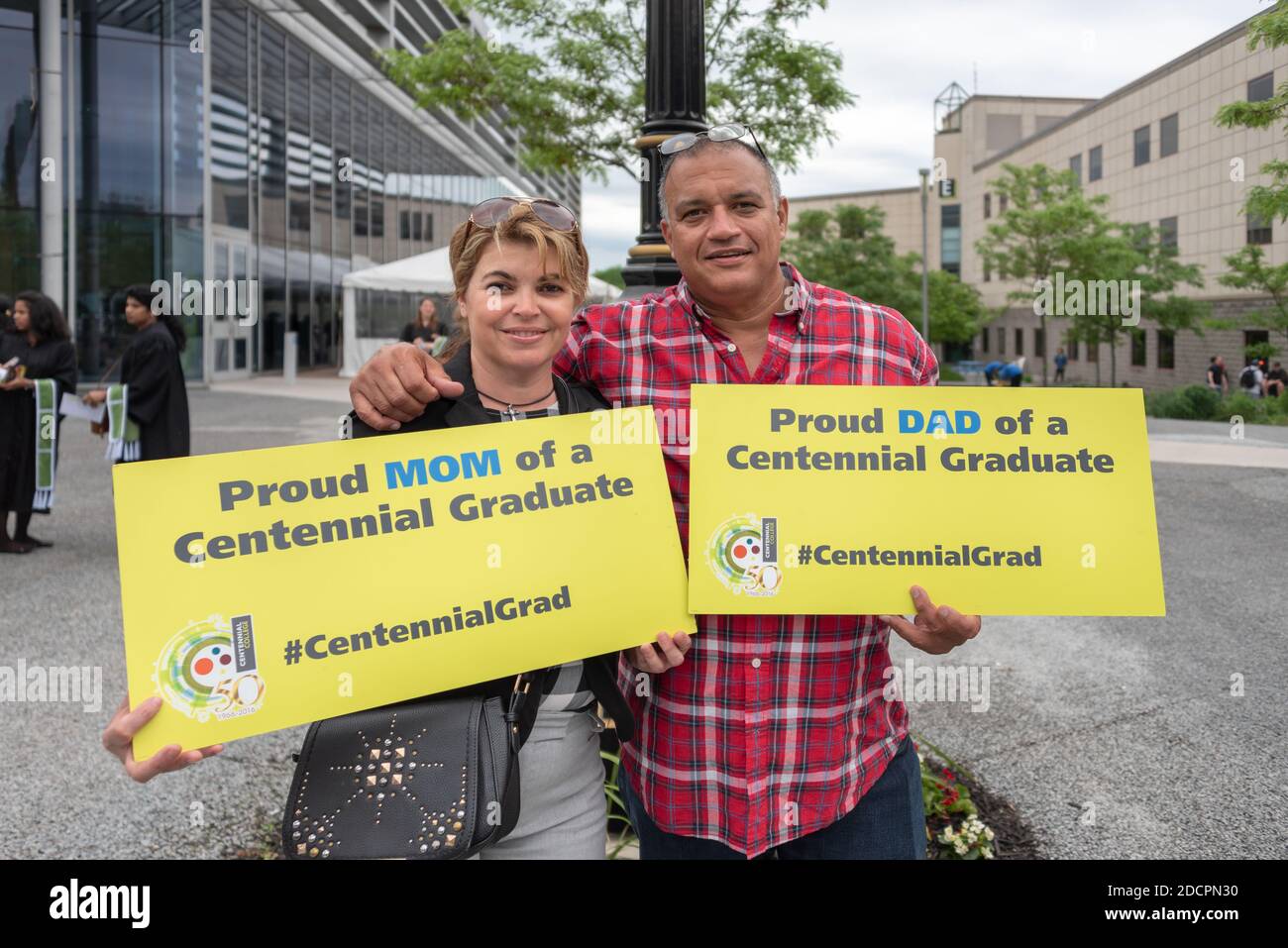 Toronto, Canada, graduation at Centennial College. Real life scene ...
