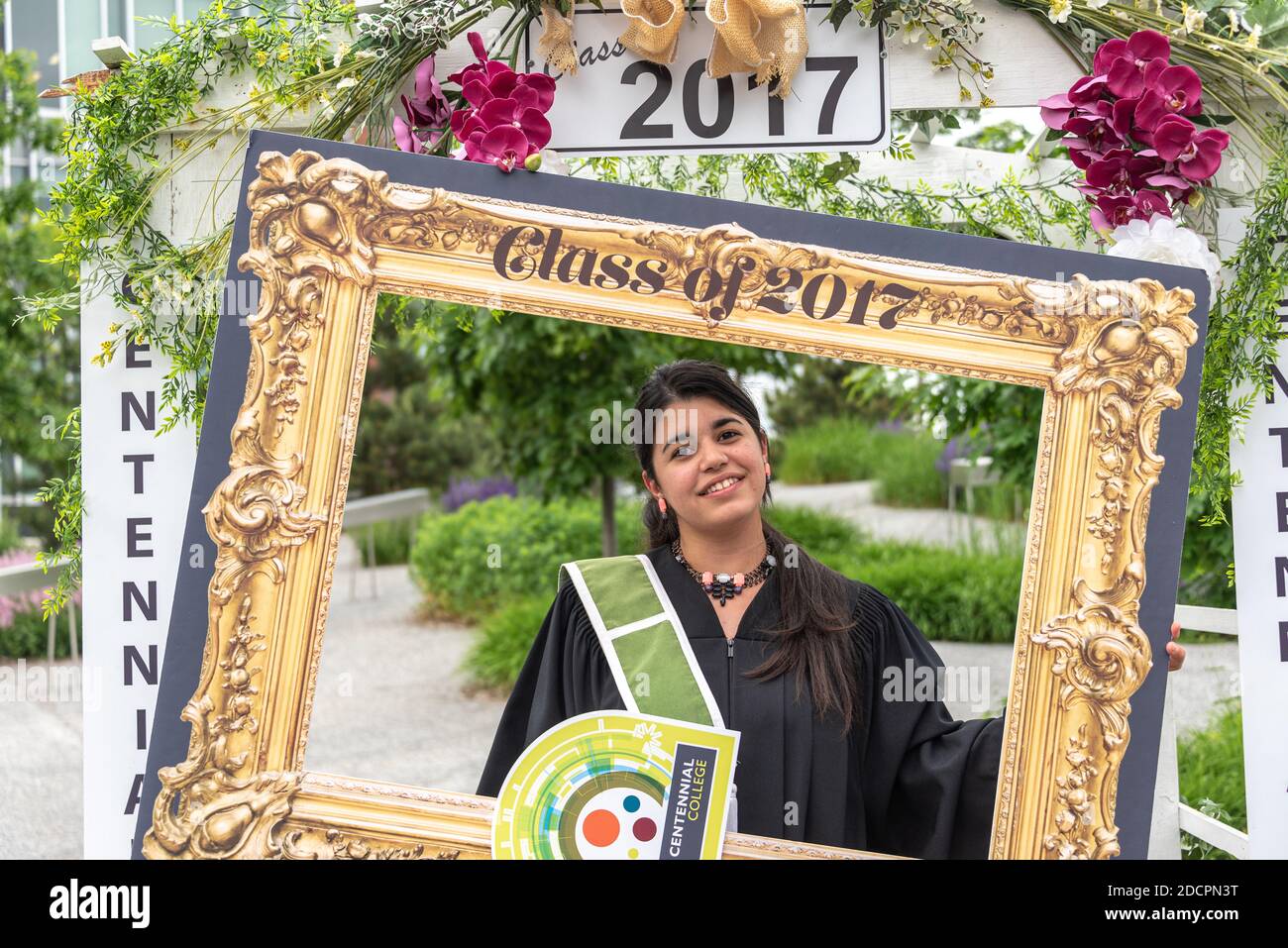 Toronto, Canada, graduation at Centennial College. Real life scene ...