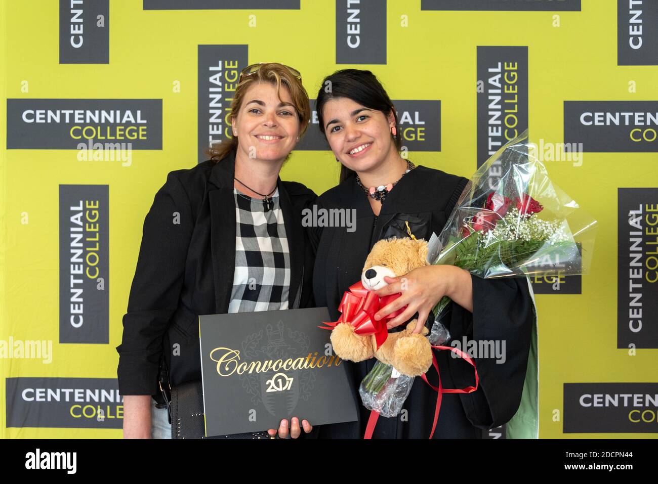 Toronto, Canada, graduation at Centennial College. Real life scene ...