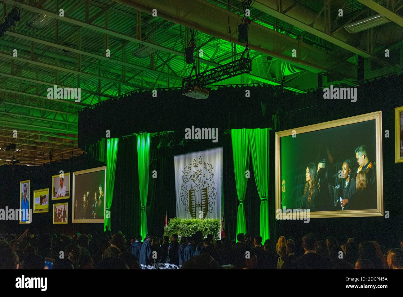 Toronto, Canada, graduation at Centennial College. Real life scene ...