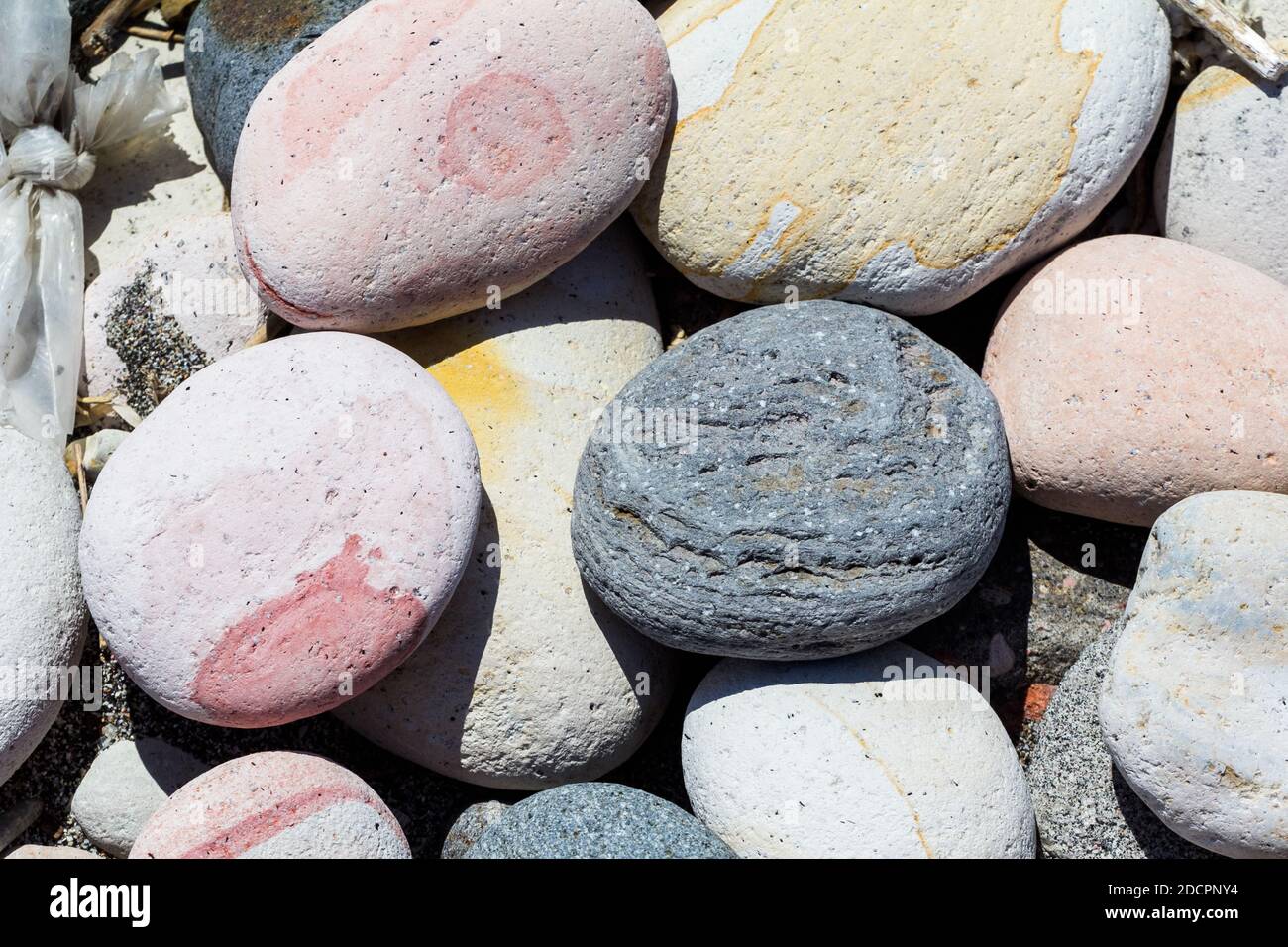 Smooth rocks and pebbles at a beach in the Philippines Stock Photo - Alamy