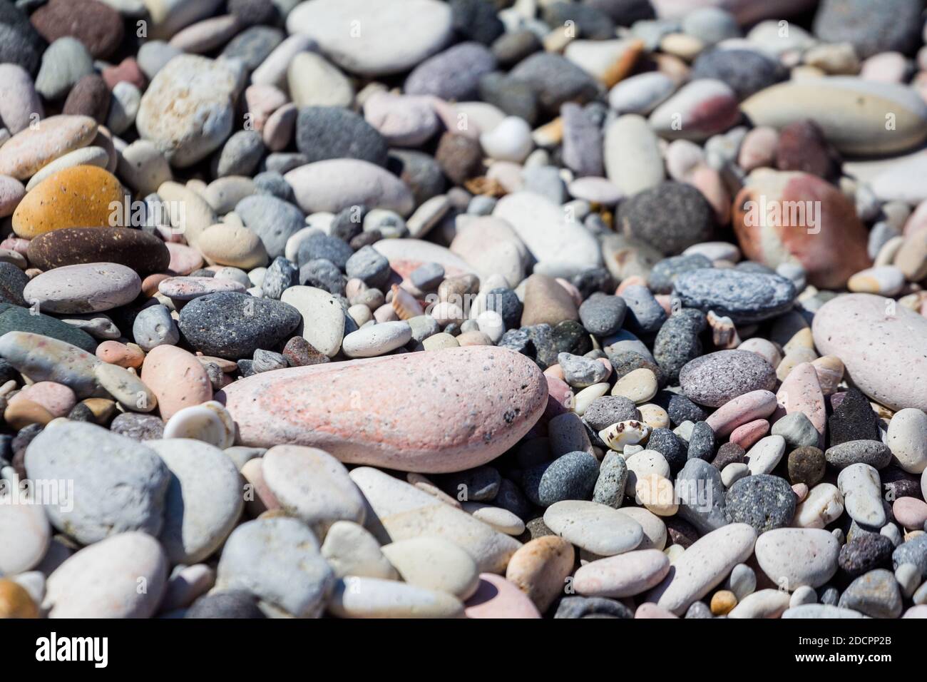 Smooth rocks and pebbles at a beach in the Philippines Stock Photo - Alamy