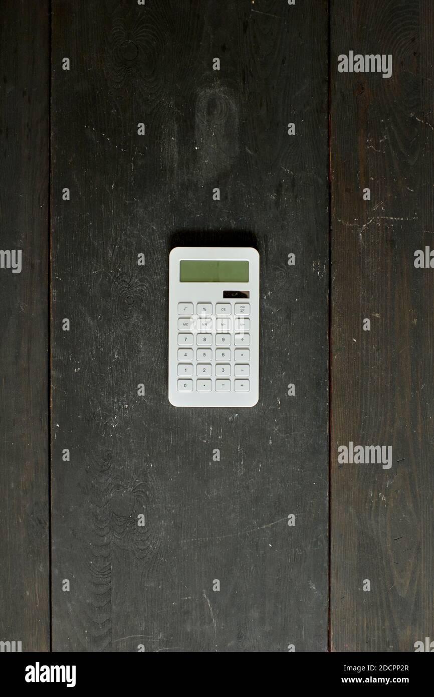A studio photo of a desktop calculator Stock Photo - Alamy