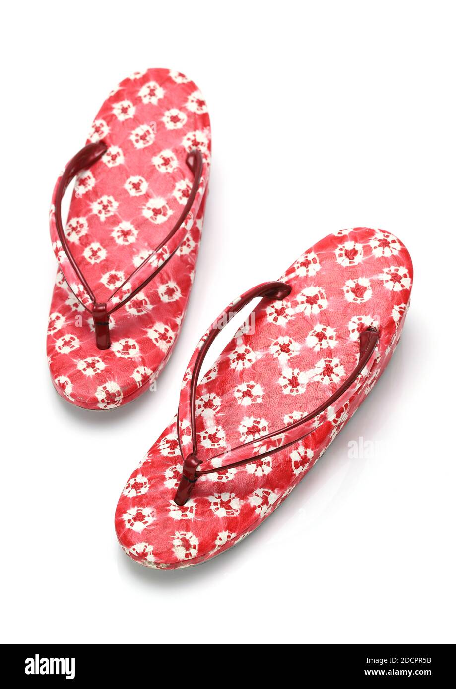 Traditional Japanese sandals Zori isolated on white background Stock ...