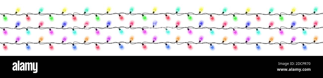 Xmas light bulbs frame Stock Vector Images - Alamy