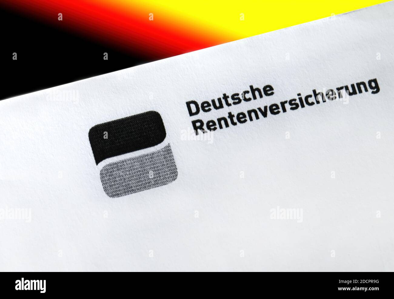 Letter from the German Pension Insurance with the logo of DEUTSCHE ...