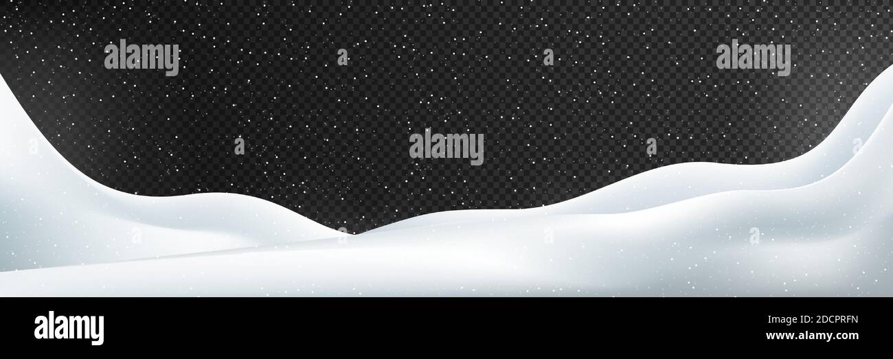 snow vector. Snow vector illustration. Winter illustration Isolated on ...