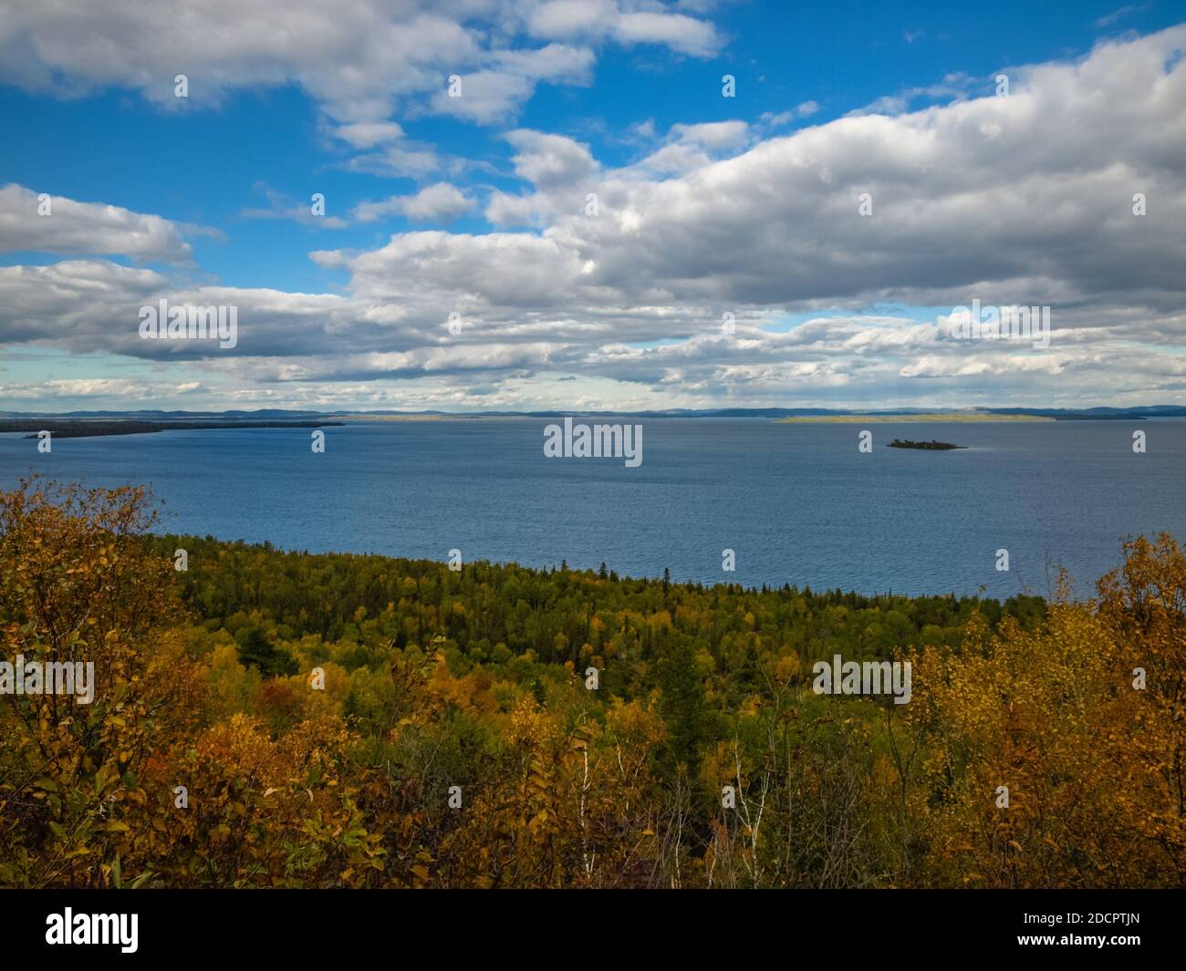 Rolling clouds over Lake Huron, Manitoulin Island, ON, Canada Stock ...