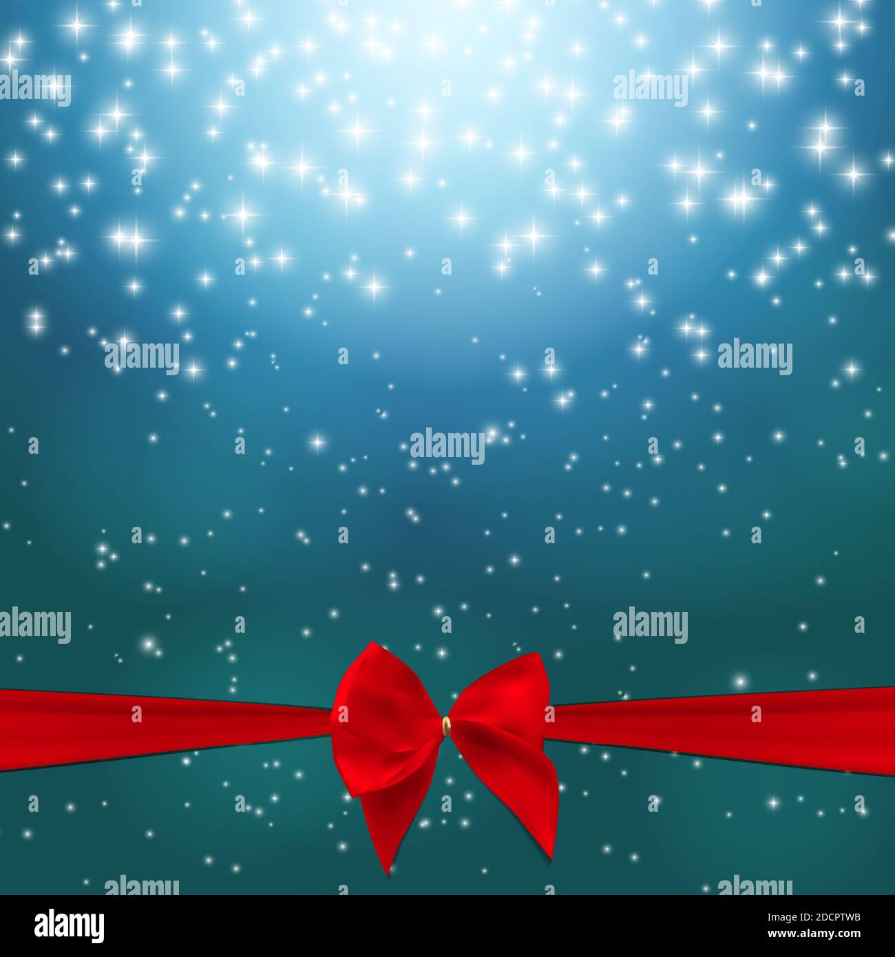 Star Shiny Sky with Ribbon and Bow Illustration Background Stock Photo ...