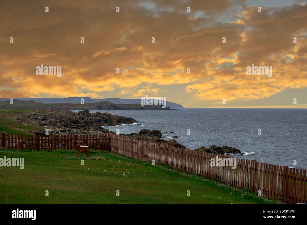 Beautiful scenery from Newfoundland landscape, Canada. Great beach ...