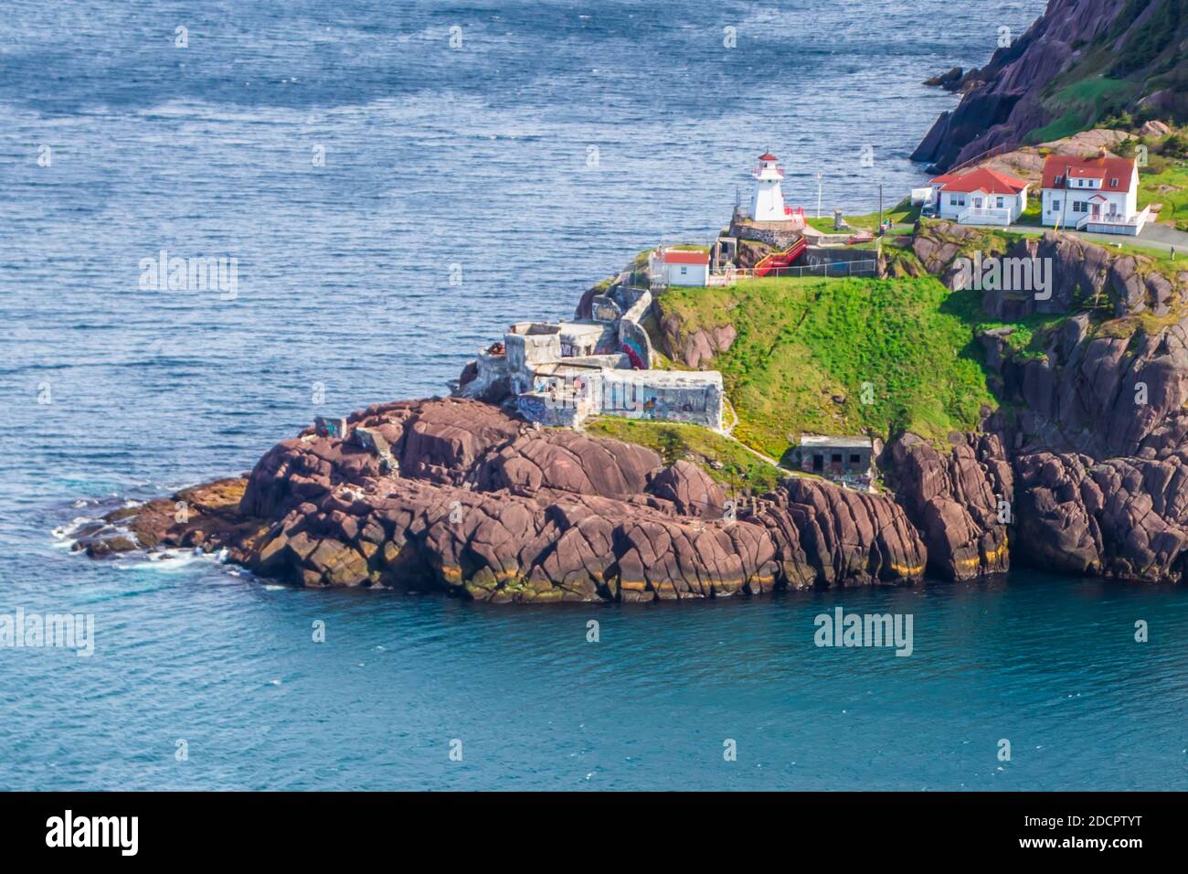 Inlet to the harbor of St. Johns, Newfoundland, Canada. Scenes from St ...