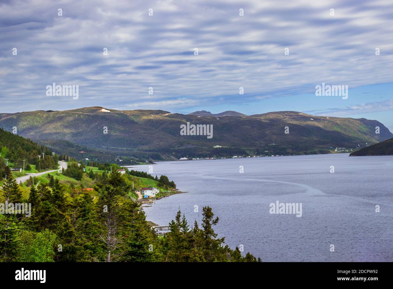 Beautiful layers of clouds on the mountain, Gros Morne National Park ...