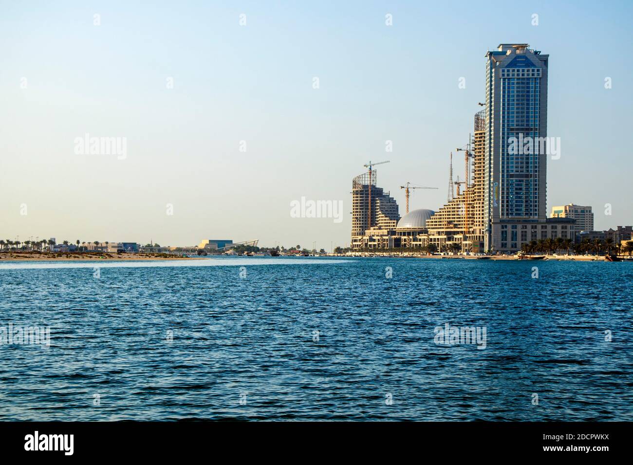 Waterfront in Al Khan area of Sharjah Emirate. UAE. Outdoors Stock ...