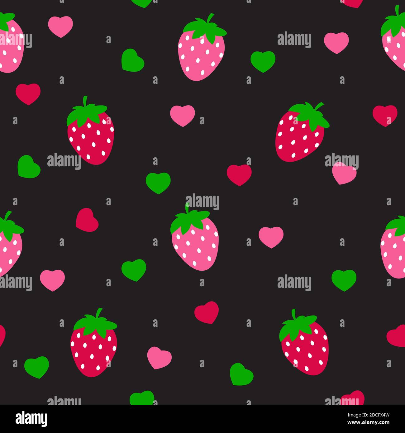 Simple Strawberry Seamless Pattern Background Illustration Stock Photo ...