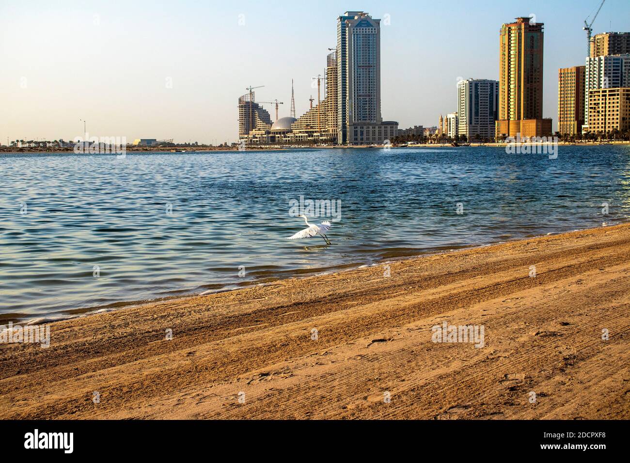 Waterfront in Al Khan area of Sharjah Emirate. UAE. Outdoors Stock ...