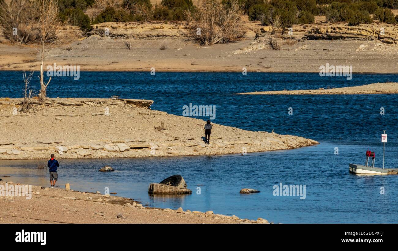 Scenic landscape of Lake Pueblo State Park in Southern Colorado Stock ...