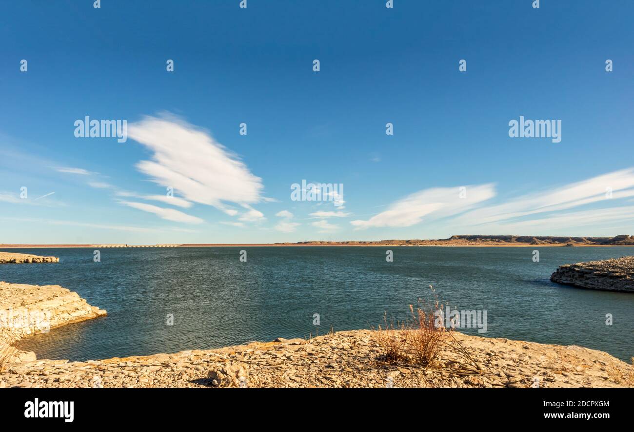 Scenic landscape of Lake Pueblo State Park in Southern Colorado Stock ...