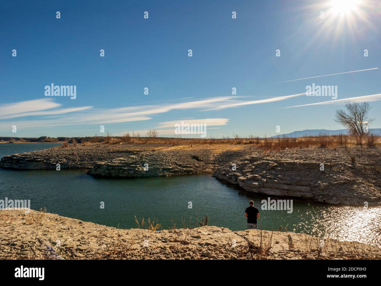 Scenic landscape of Lake Pueblo State Park in Southern Colorado Stock ...