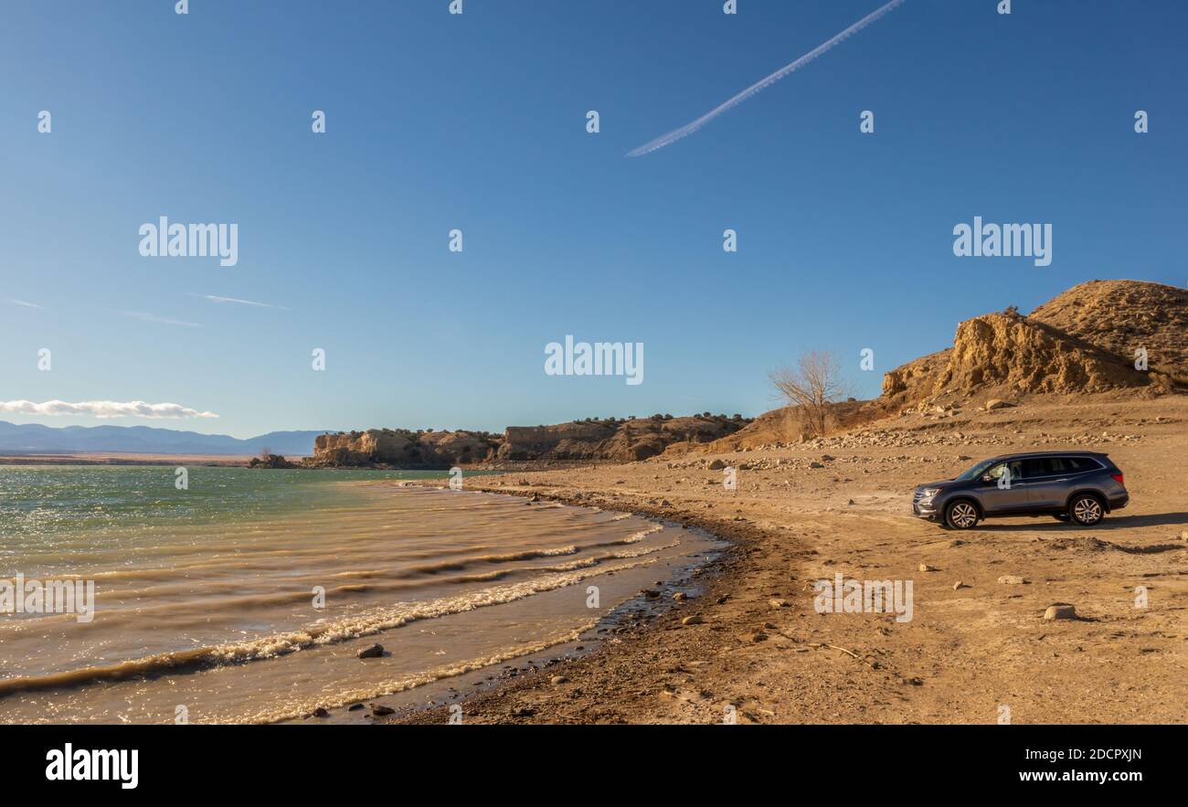 Scenic landscape of Lake Pueblo State Park in Southern Colorado Stock ...