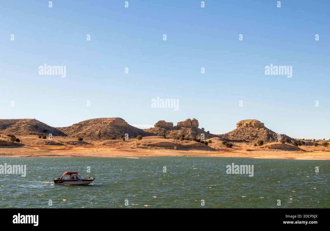 Scenic landscape of Lake Pueblo State Park in Southern Colorado Stock ...