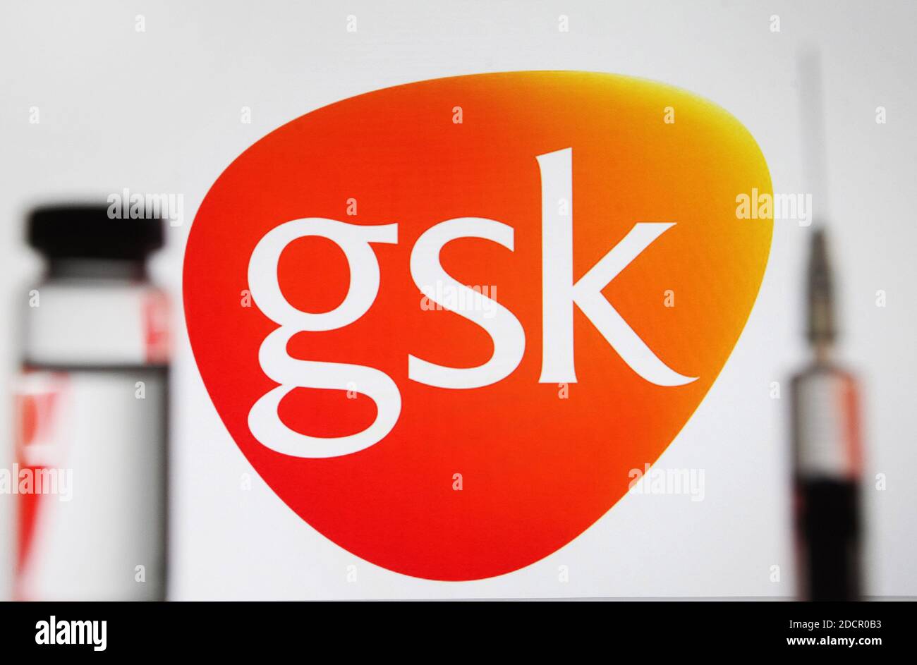 Ukraine. 22nd Nov, 2020. In this photo illustration a medical syringe ...