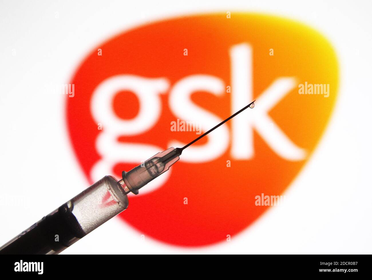 Ukraine. 22nd Nov, 2020. In this photo illustration a medical syringe ...
